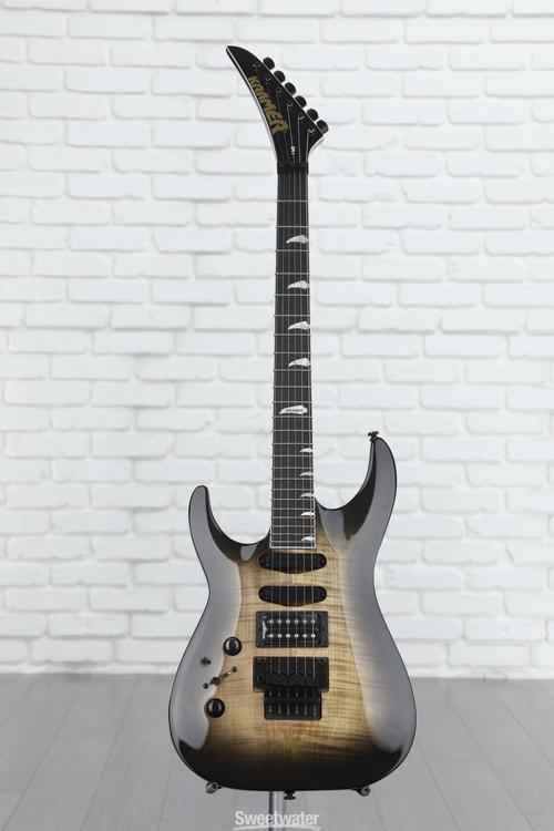 Kramer SM-1 Figured Left-handed Electric Guitar - Black Denim Perimeter ...