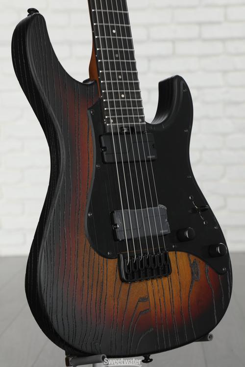 ESP SN-1007 7-string Baritone Electric Guitar - Fireblast | Sweetwater