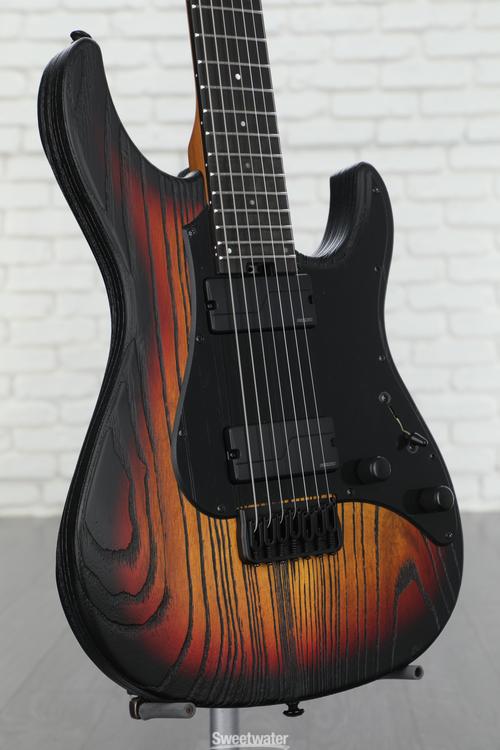 ESP SN-1007 7-string Baritone Electric Guitar - Fireblast | Sweetwater