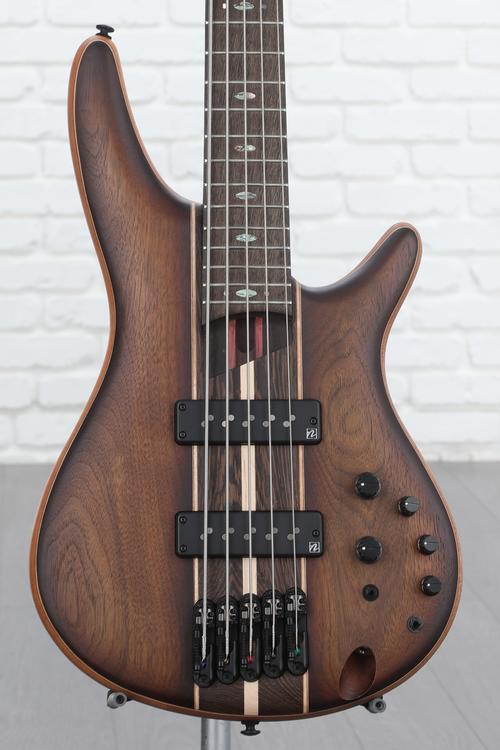 Ibanez Premium SR1355B 5-string Bass Guitar - Dual Mocha Burst Flat ...
