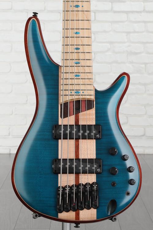 Ibanez SR Premium 6-string Electric Bass - Caribbean Green Low Gloss ...