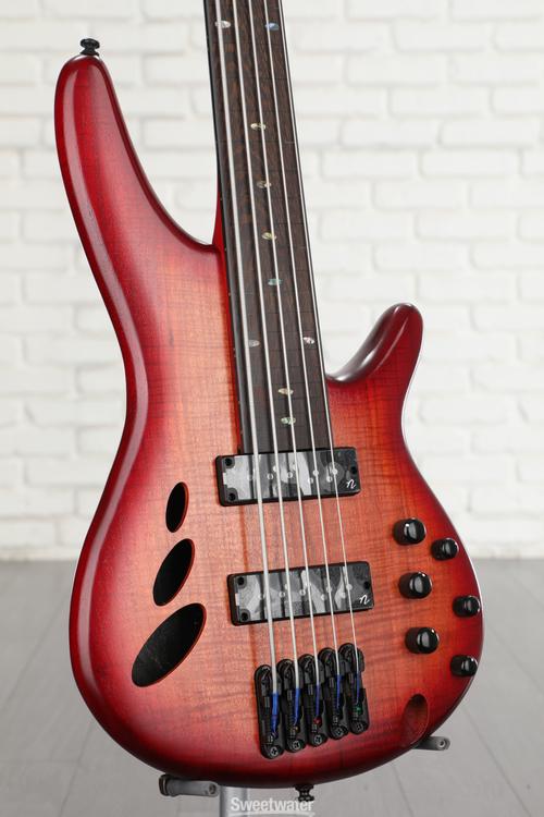 Ibanez SR Bass Workshop Fretless 5-string Electric Bass - Brown Topaz ...