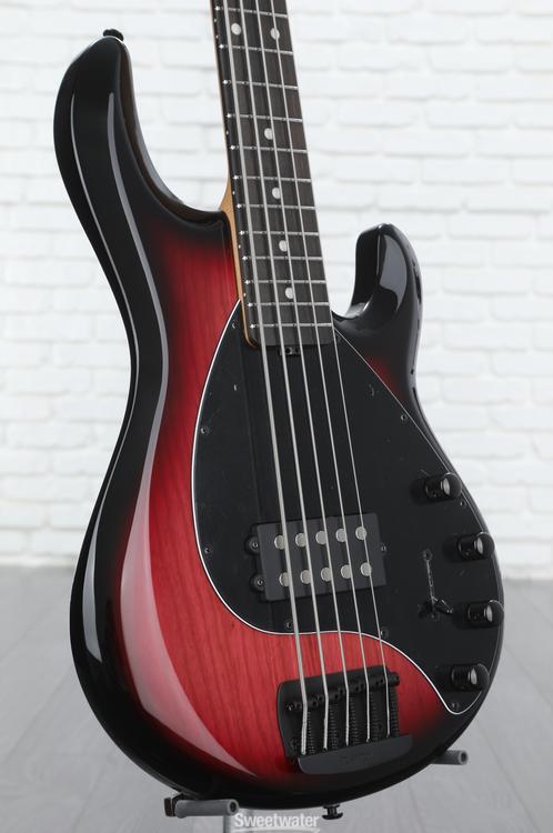 Ernie Ball Music Man StingRay Special 5 Bass Guitar - Raspberry Burst ...