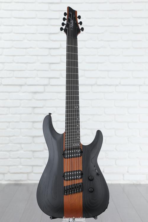 Schecter C-7 Multi-scale Rob Scallon Electric Guitar - Satin Dark Roast ...