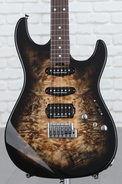 ESP Original Snapper CTM Electric Guitar - Nebula Black Burst with ...