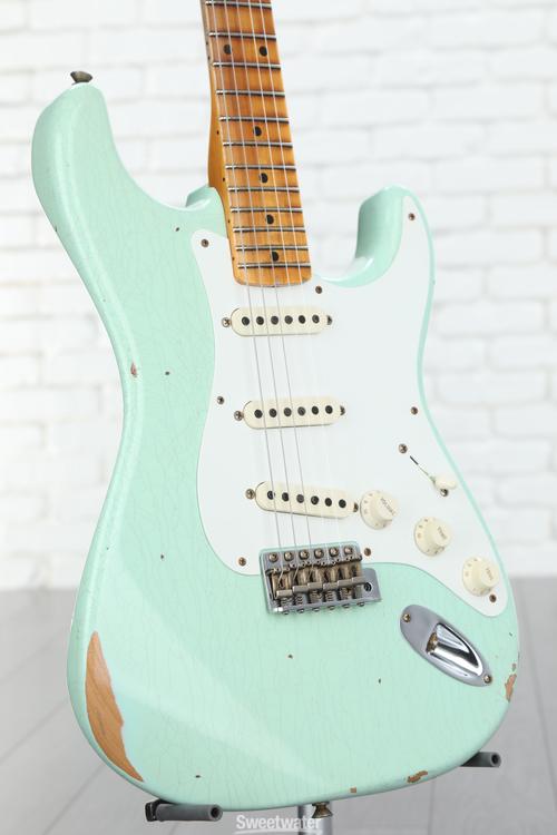 Fender Custom Shop '58 Stratocaster Relic - Super Faded Aged Surf Green ...