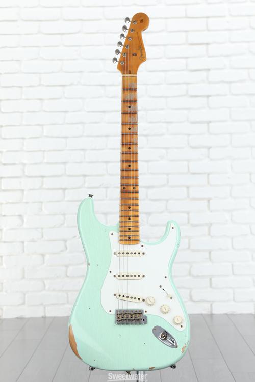 Fender Custom Shop '58 Stratocaster Relic - Super Faded Aged Surf Green ...