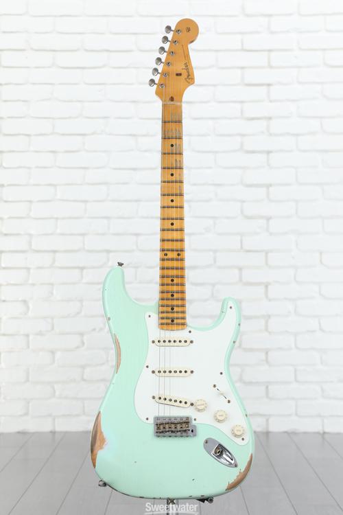 Fender Custom Shop '58 Stratocaster Relic - Super Faded Aged Surf Green ...