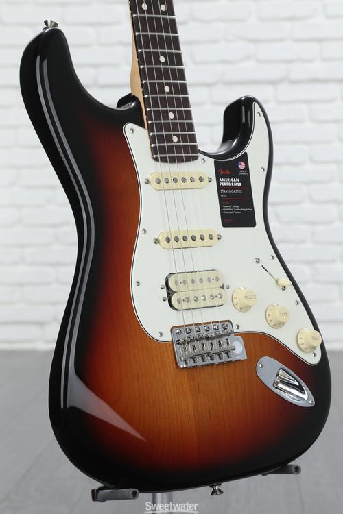Fender American Performer Stratocaster HSS - 3-Tone Sunburst with ...