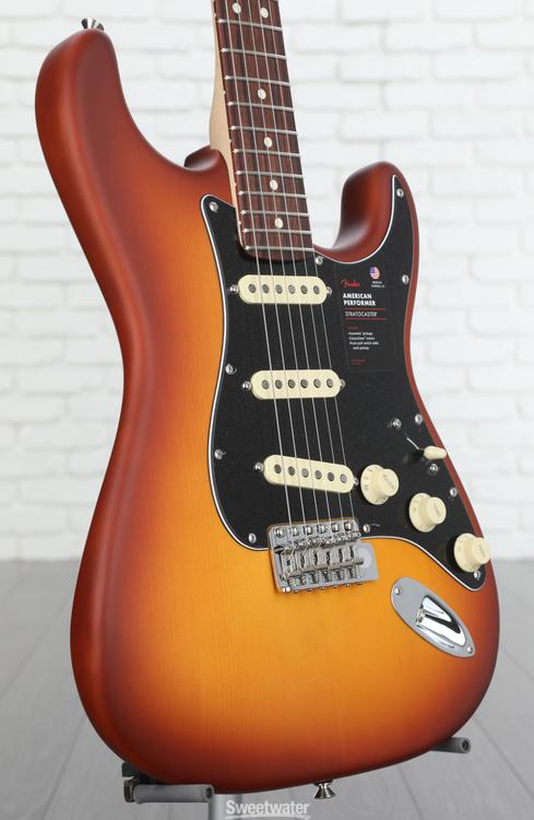 Fender Limited-edition American Performer Timber Stratocaster - Honey ...