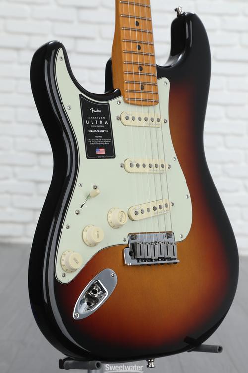 Fender American Ultra Stratocaster Left-handed - Ultraburst with Maple ...