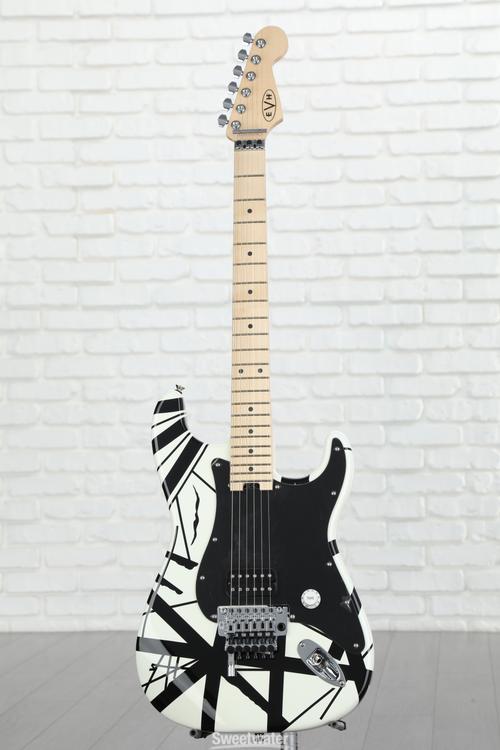 EVH Striped Series - White w/ Black Stripes | Sweetwater