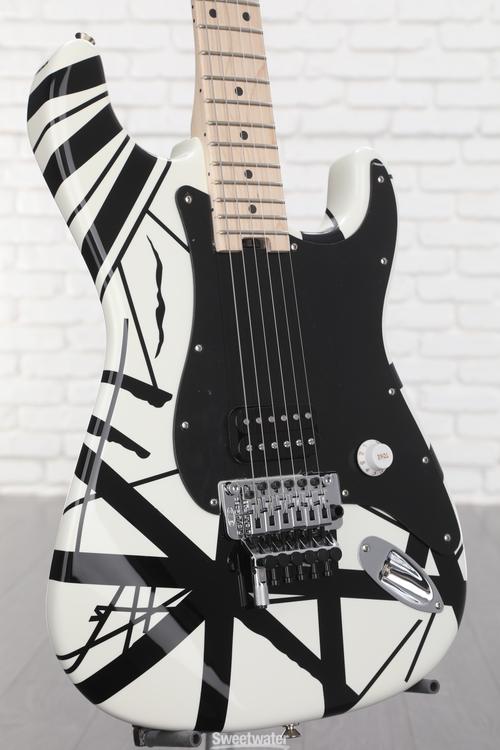 EVH Striped Series - White w/ Black Stripes | Sweetwater