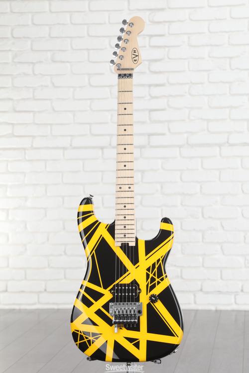 EVH Striped Series - Black w/ Yellow Stripes | Sweetwater