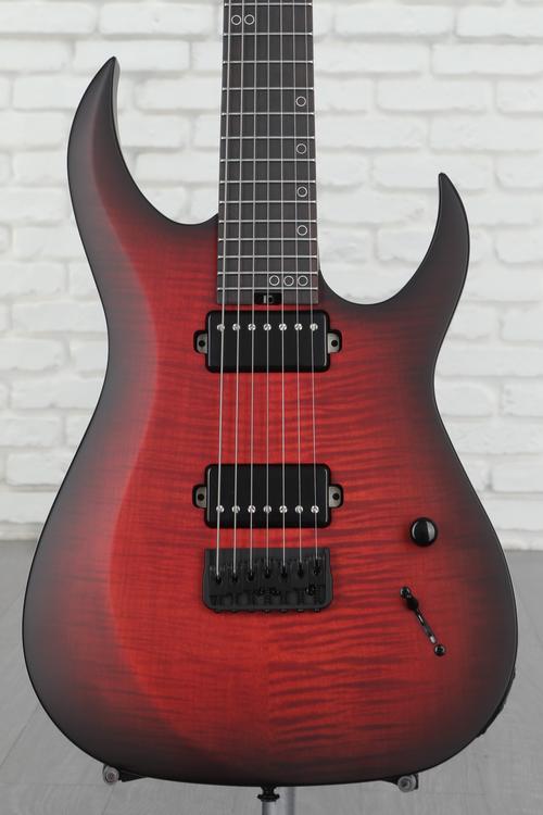 Schecter Sunset-7 Extreme 7-string Baritone Electric Guitar - Scarlet ...