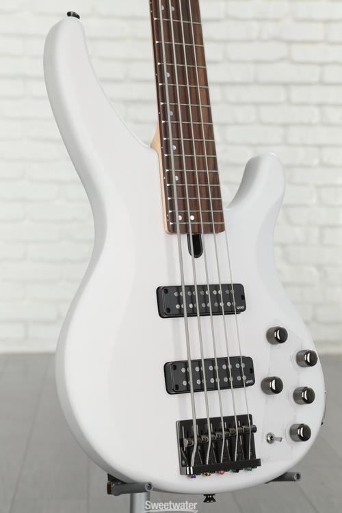 Yamaha TRBX505 5-string Bass Guitar - Translucent White | Sweetwater