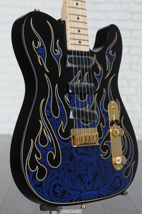 Fender James Burton Telecaster - Blue Paisley Flames | Sweetwater