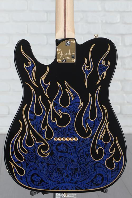 Fender James Burton Telecaster - Blue Paisley Flames | Sweetwater