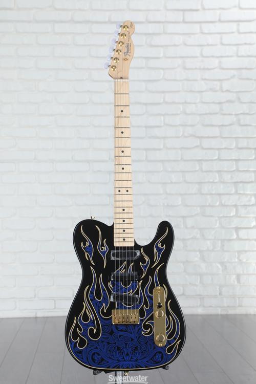 Fender James Burton Telecaster - Blue Paisley Flames | Sweetwater