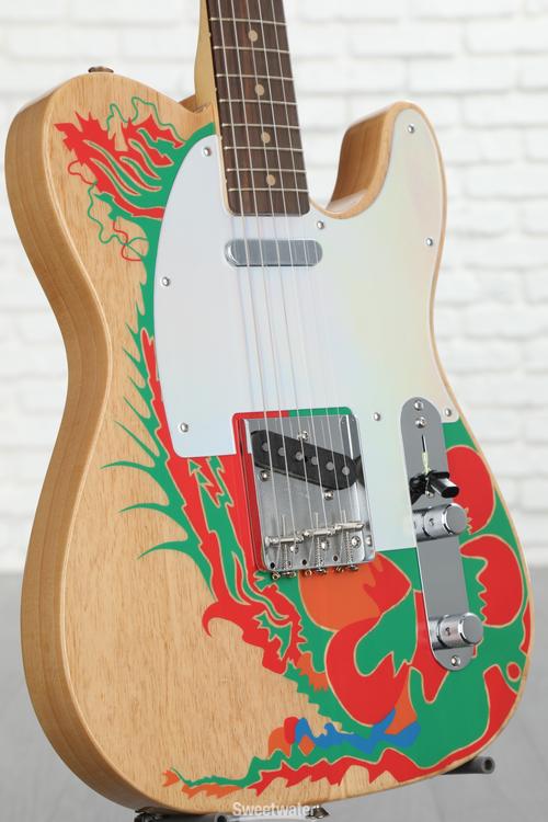 Fender Jimmy Page Telecaster - Natural with Artwork | Sweetwater