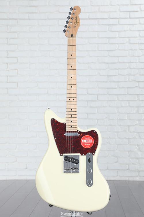 Squier Paranormal Offset Telecaster - Olympic White with Tortoiseshell ...