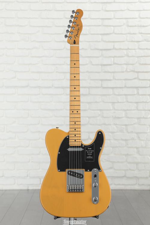 Fender Player Plus Telecaster Solidbody Electric Guitar - Butterscotch ...