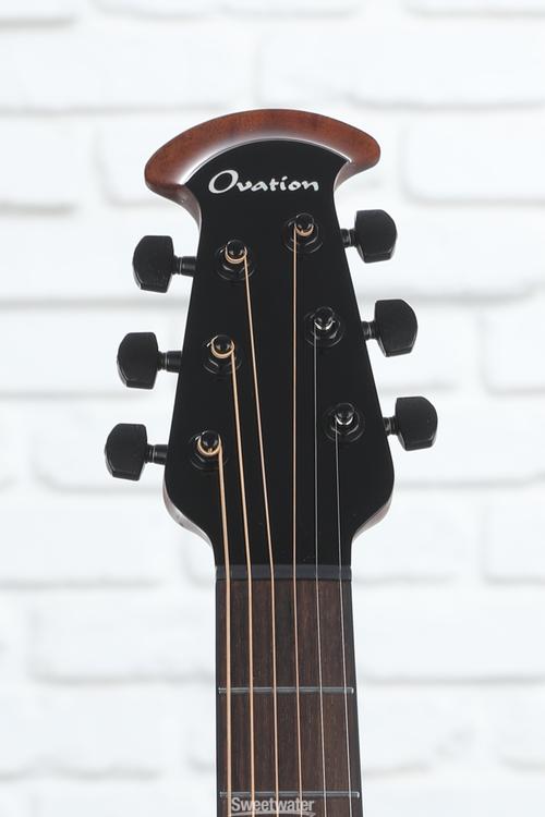 Ovation Ultra E 1516 Mid Depth Acoustic-electric Guitar - Pitch Black ...