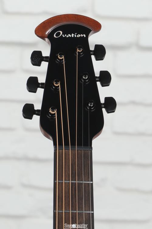 Ovation Ultra E 1516 Mid Depth Acoustic-electric Guitar - Pitch Black ...