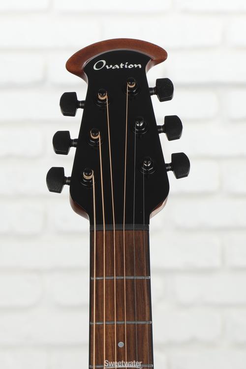 Ovation Ultra E 1516 Mid Depth Acoustic-electric Guitar - Pitch Black ...