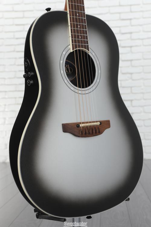Ovation Ultra E 1516 Mid Depth Acoustic-electric Guitar - Silver Shadow ...