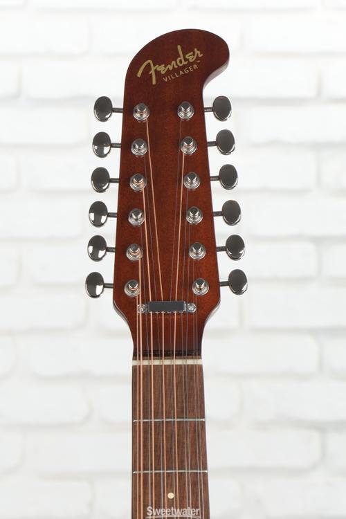 Fender Villager 12-string Acoustic-electric Guitar - Aged Natural ...