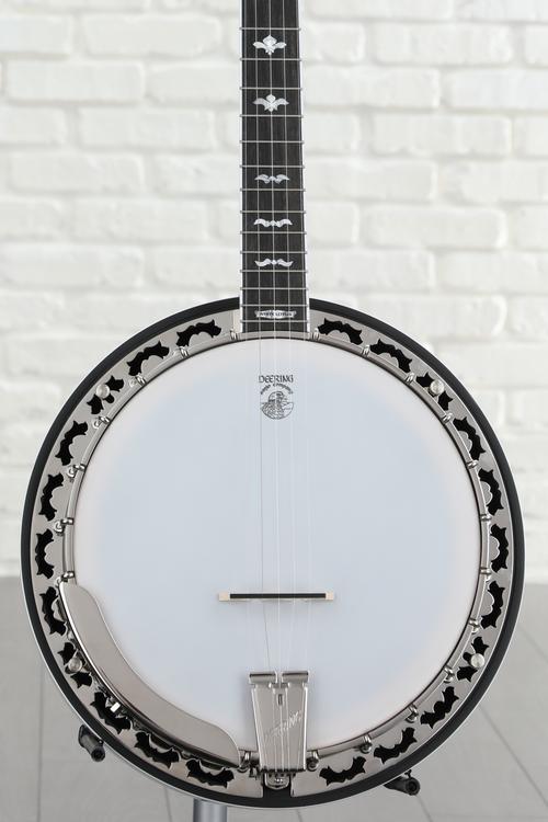 Deering White Lotus 5-string Banjo - Natural | Sweetwater