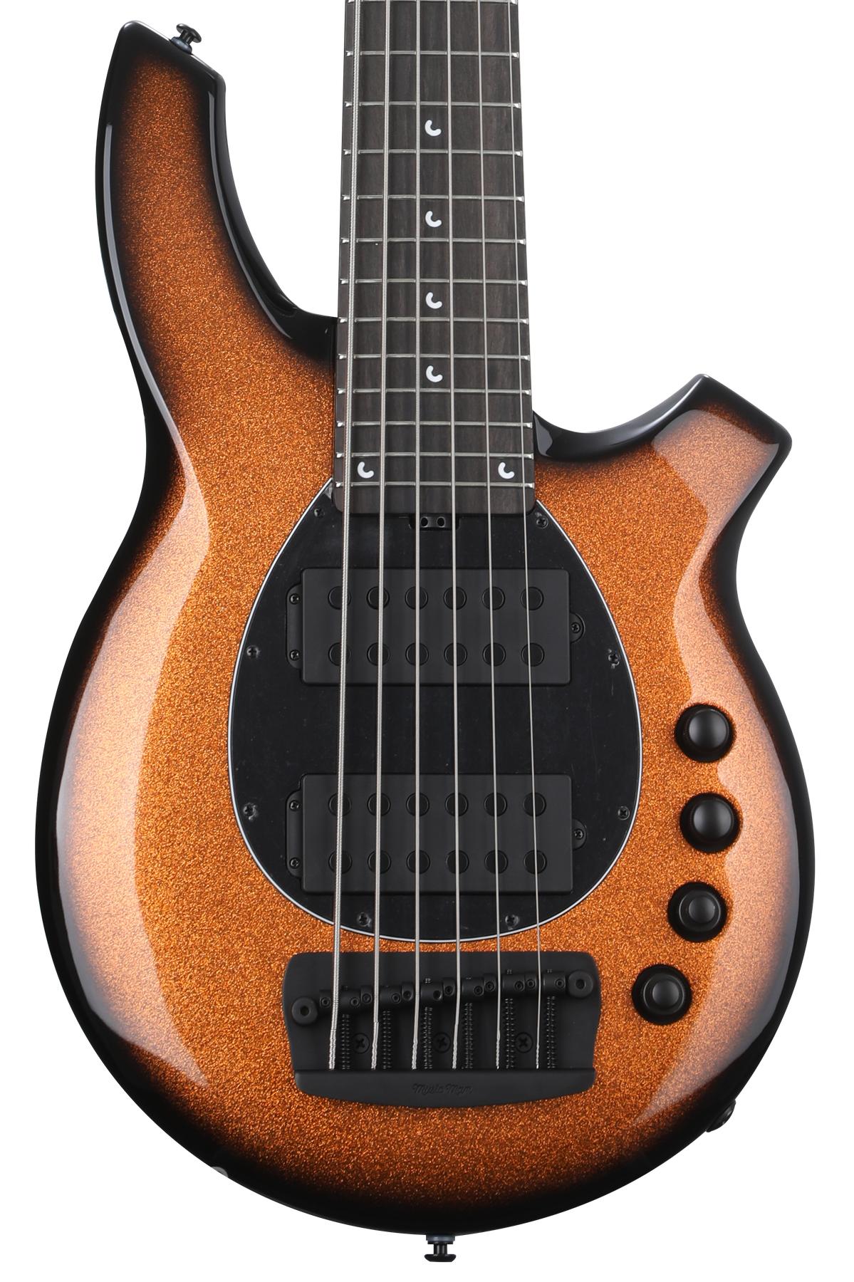 Ernie Ball Music Man Bongo 6 Bass Guitar - Harvest Orange | Sweetwater
