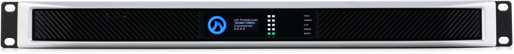 Dimensions for the LEA Professional Connect 702 700W 2‑Channel Power Amp