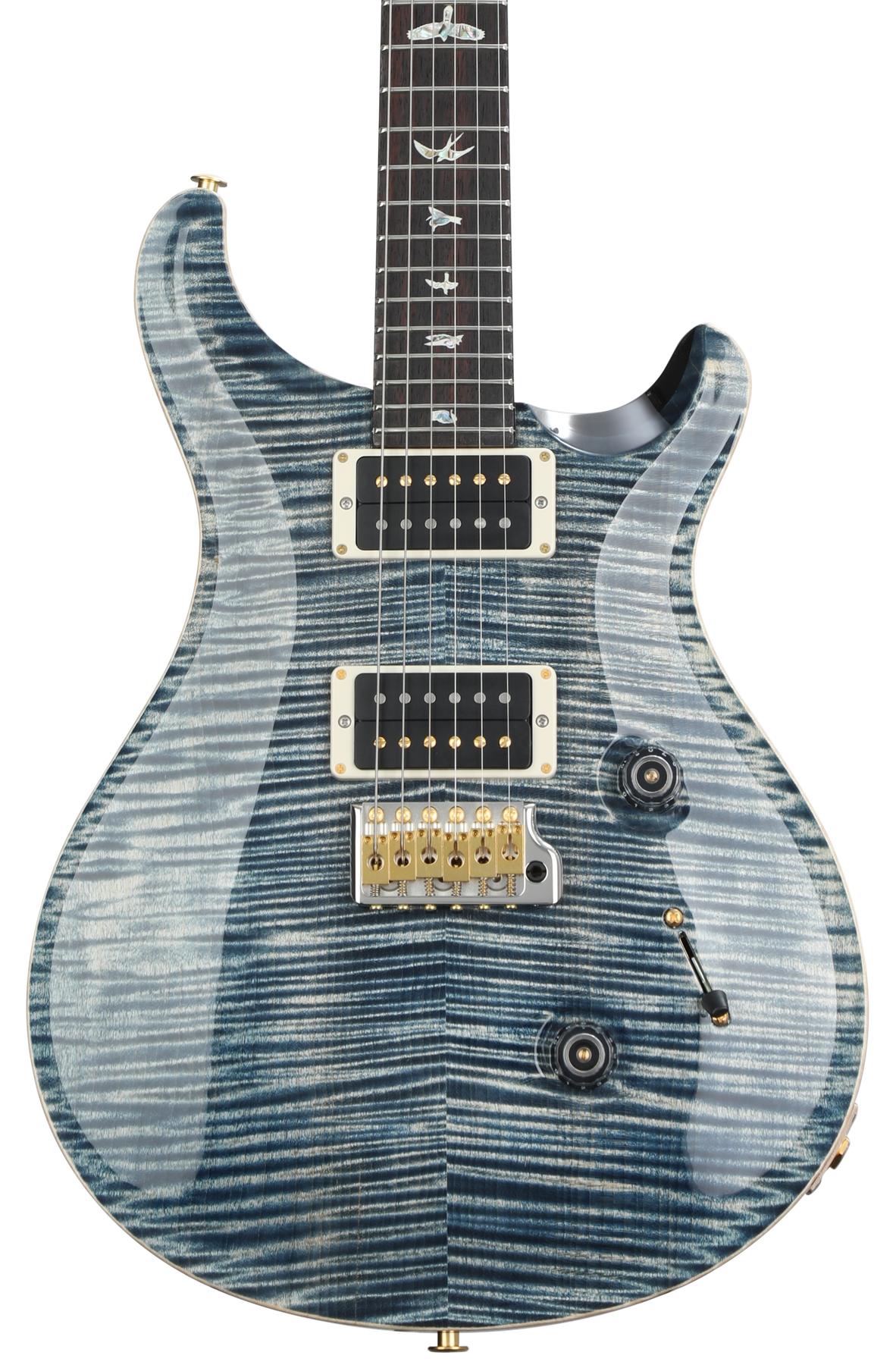 PRS Custom 24 Electric Guitar - Faded Whale Blue, 10-Top | Sweetwater