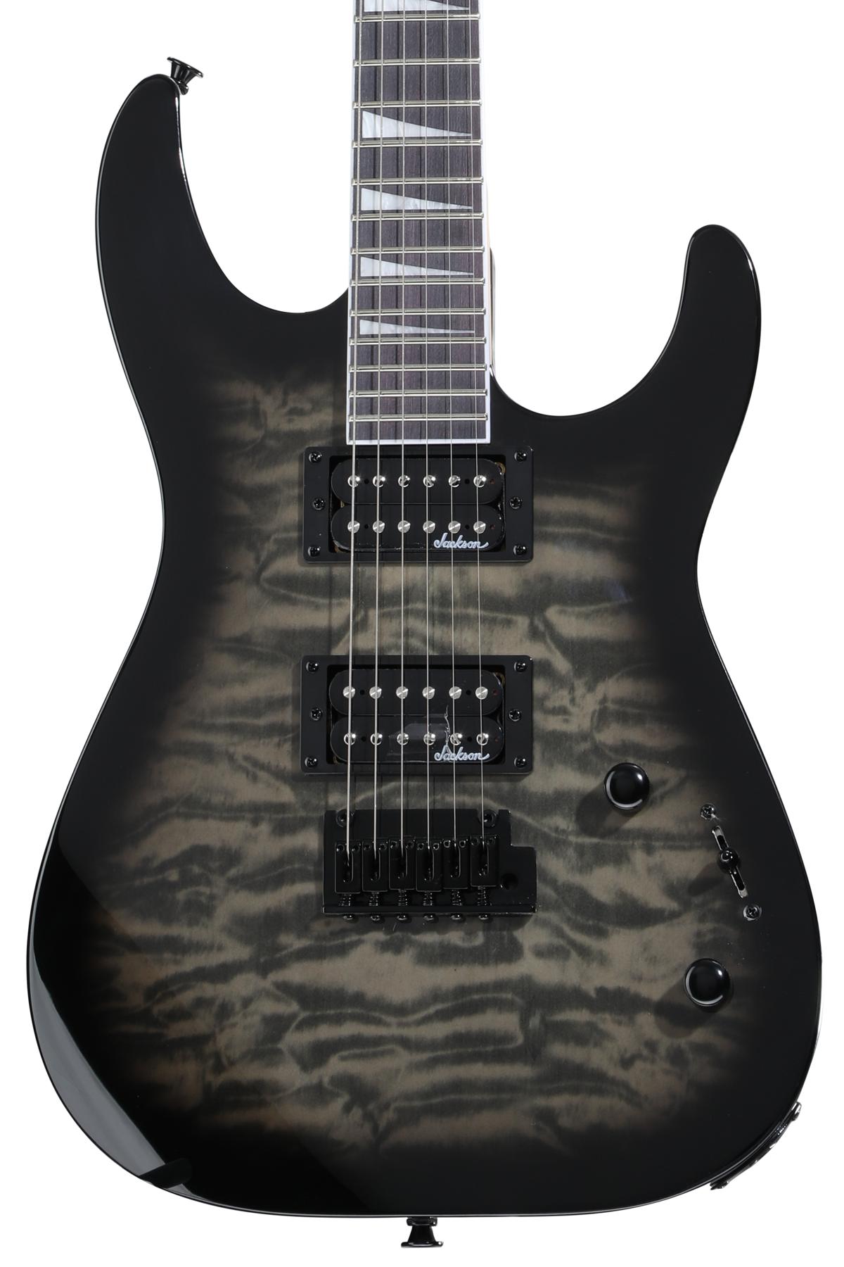Jackson Dinky JS20 DKQ Electric Guitar - Transparent Black | Sweetwater