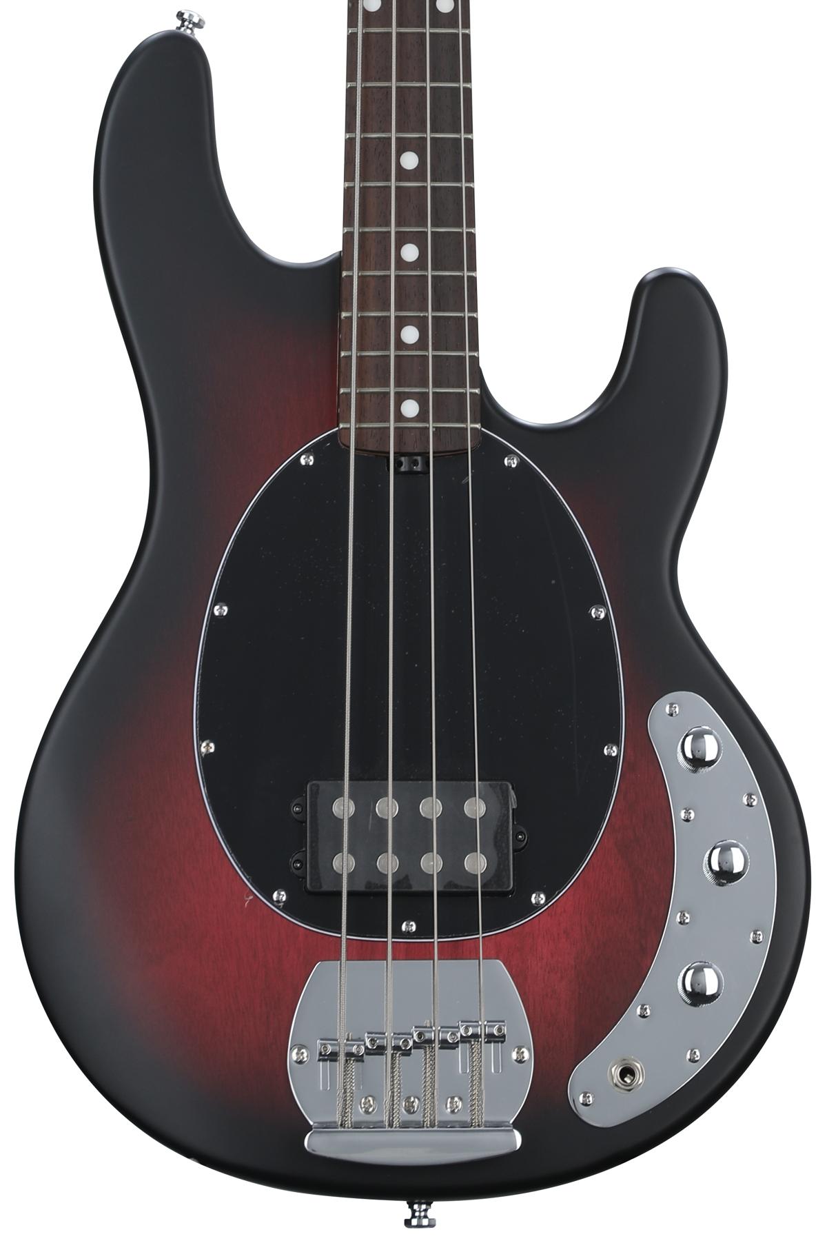 Sterling By Music Man StingRay RAY4 Dent and Scratch Bass Guitar - Ruby ...