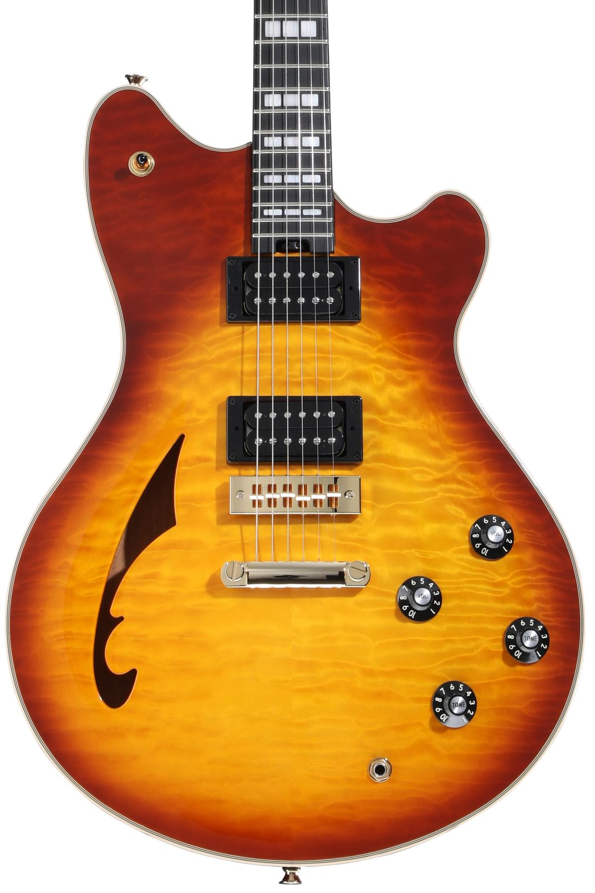 EVH SA-126 Special Quilted Maple Semi-hollowbody Electric Guitar - Tobacco Burst | Sweetwater