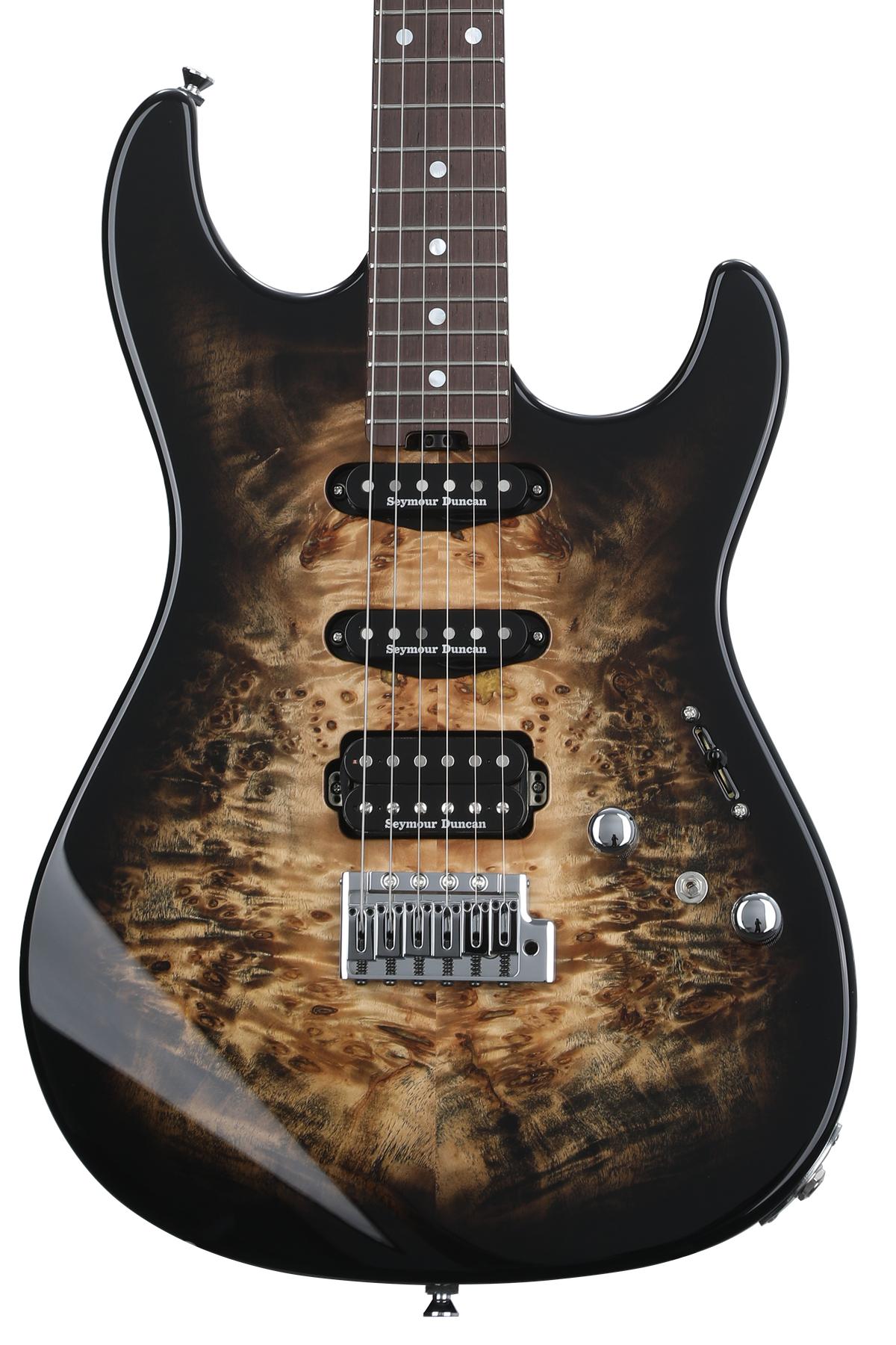 ESP Original Snapper CTM Electric Guitar - Nebula Black Burst with ...