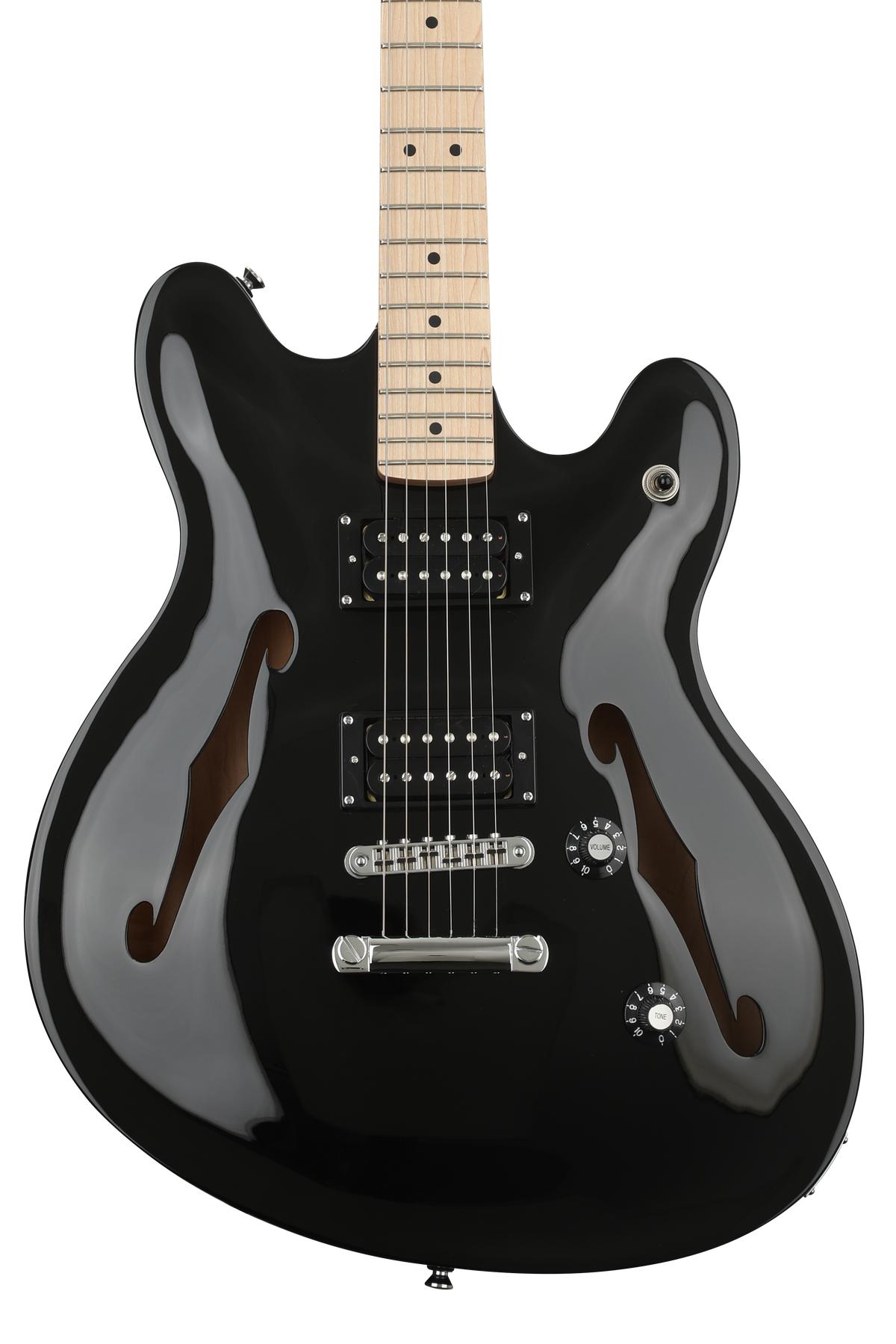 Squier Affinity Starcaster - Black | Sweetwater