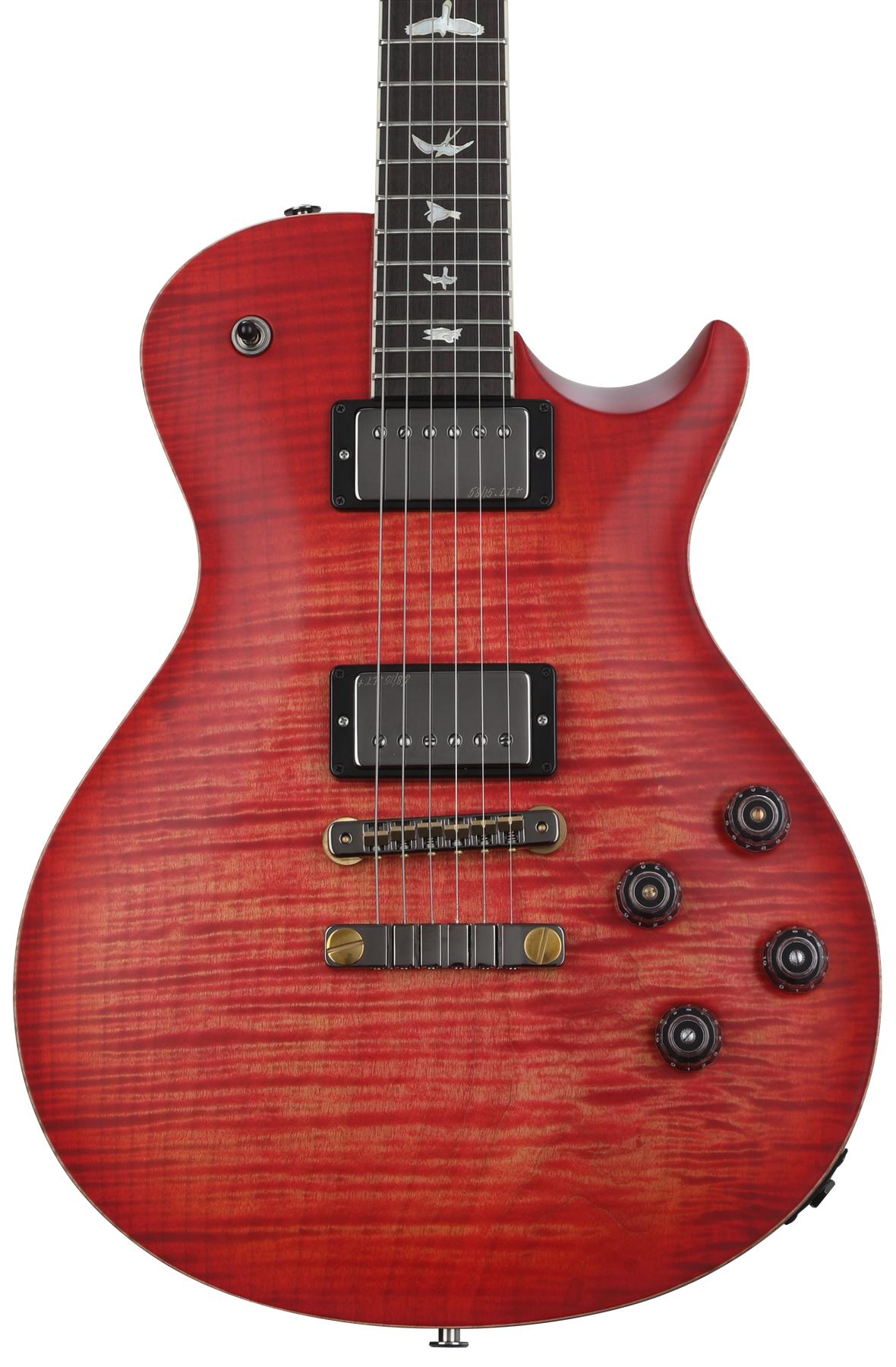 PRS Wood Library McCarty 594 Singlecut Electric Guitar - Satin Blood Orange | Sweetwater