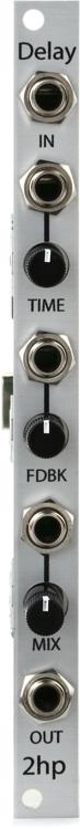2HP Delay Eurorack Delay Module - Silver | Sweetwater