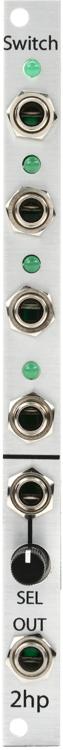 2HP Switch Eurorack Switch Module - Silver | Sweetwater