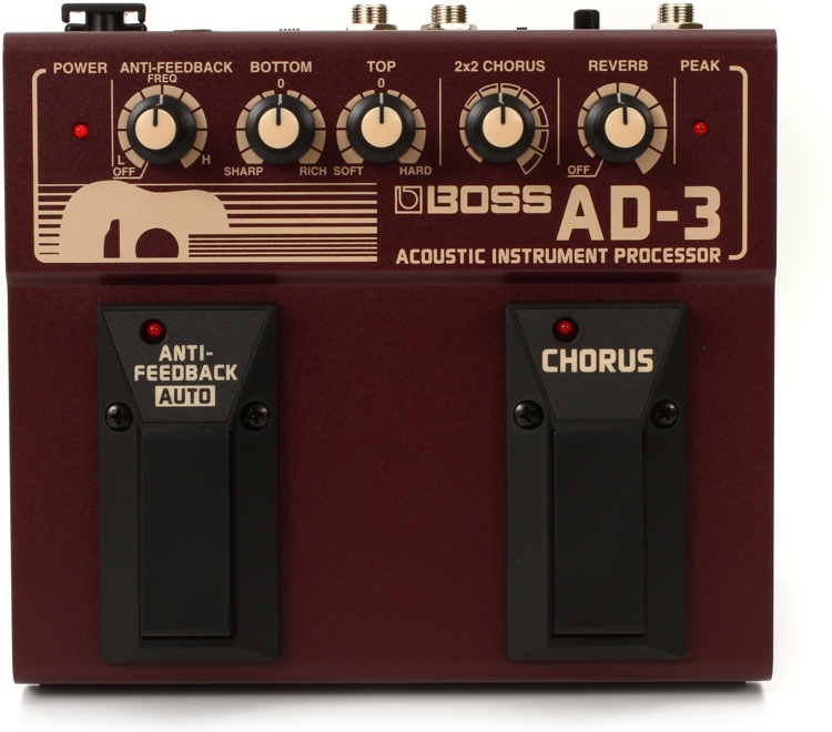 Boss AD-3 Acoustic Instrument Effects Processor | Sweetwater