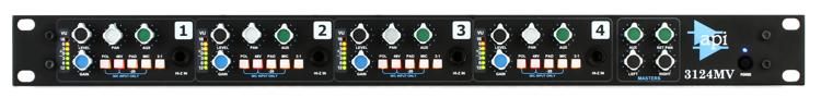 API 3124MV 4-channel Microphone Preamp | Sweetwater