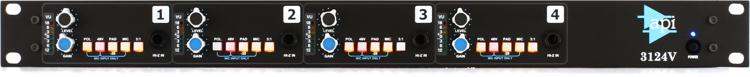 API 3124V 4-channel Microphone Preamp | Sweetwater