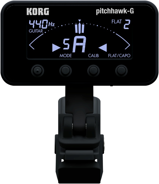 Korg PitchHawk-G Compact Clip-On Instrument Tuner | Sweetwater