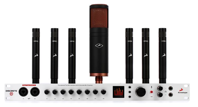 Antelope Audio Discrete 8 Great Microphone Bundle - Thunderbolt ...