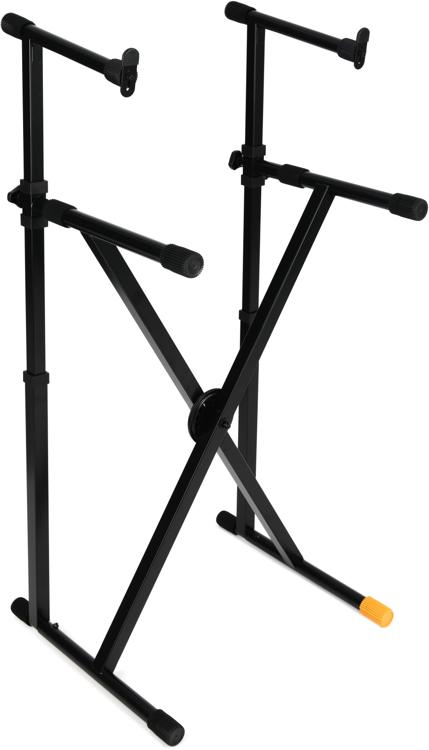 Hercules Stands KS210B EZ-LOK Double Tier X Keyboard Stand | Sweetwater