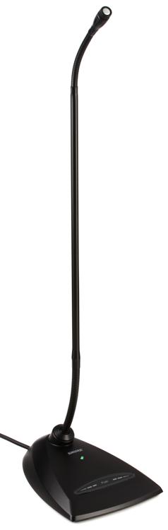 Shure MX418D/S 18 inch Supercardioid Gooseneck Microphone with Desktop Base and Preamp | Sweetwater